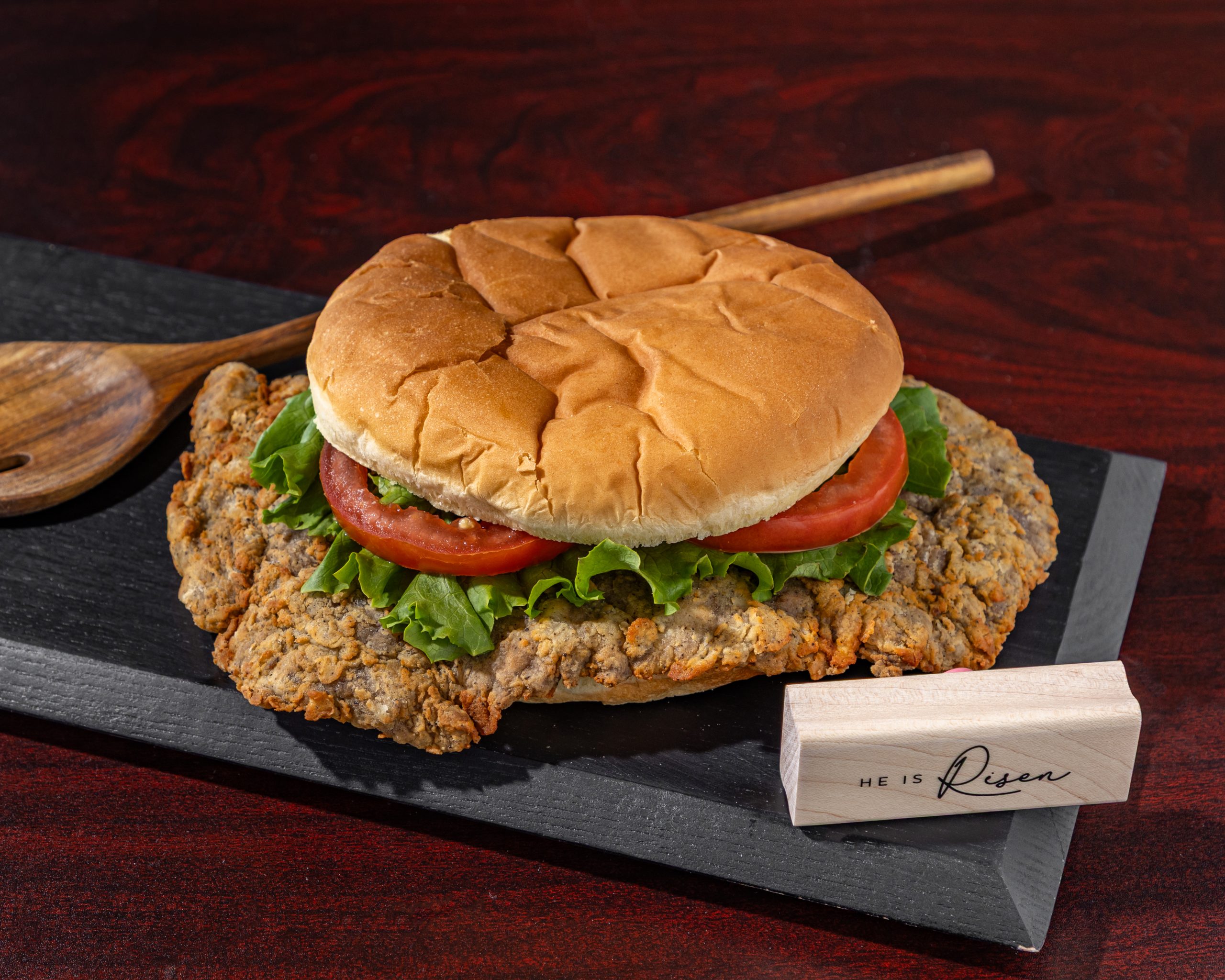 Massive Classic Chicken Fried Steak Burger – Praise The Lord